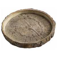 Cement Log Dish Small - Rustic - Serving Trays - by Mothology | Houzz