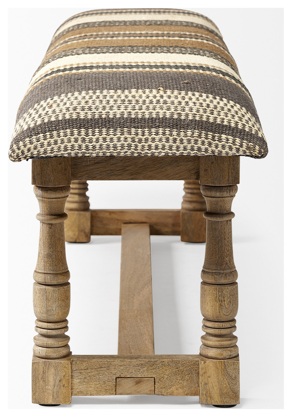 Greenfield I Multi-Colored Jute With Light Brown Wood Frame Accent ...