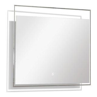 Transolid Taylor LED-Backlit Contemporary Mirror, 24-in W x 24-in H ...