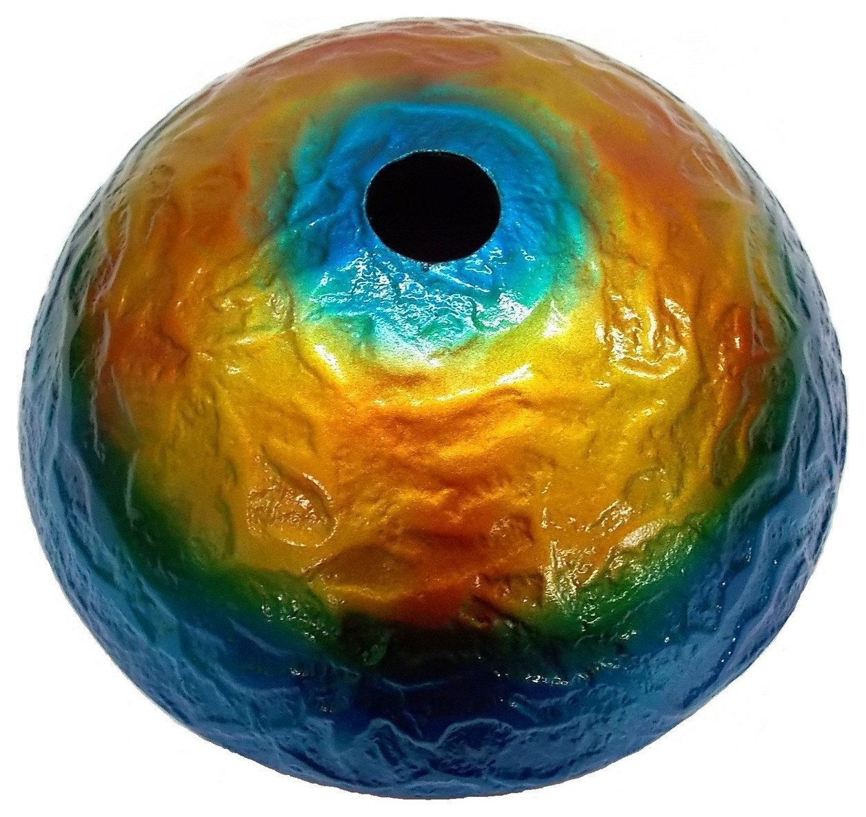 Eden Bath EB_GS41 Single Bowl True Planet Tempered Glass Vessel Sink In ...