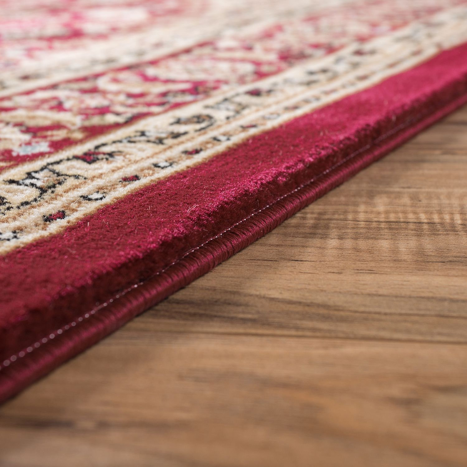 Well Woven Timeless Red Area Rug, 6'7"x9'3" - Traditional - Area Rugs ...