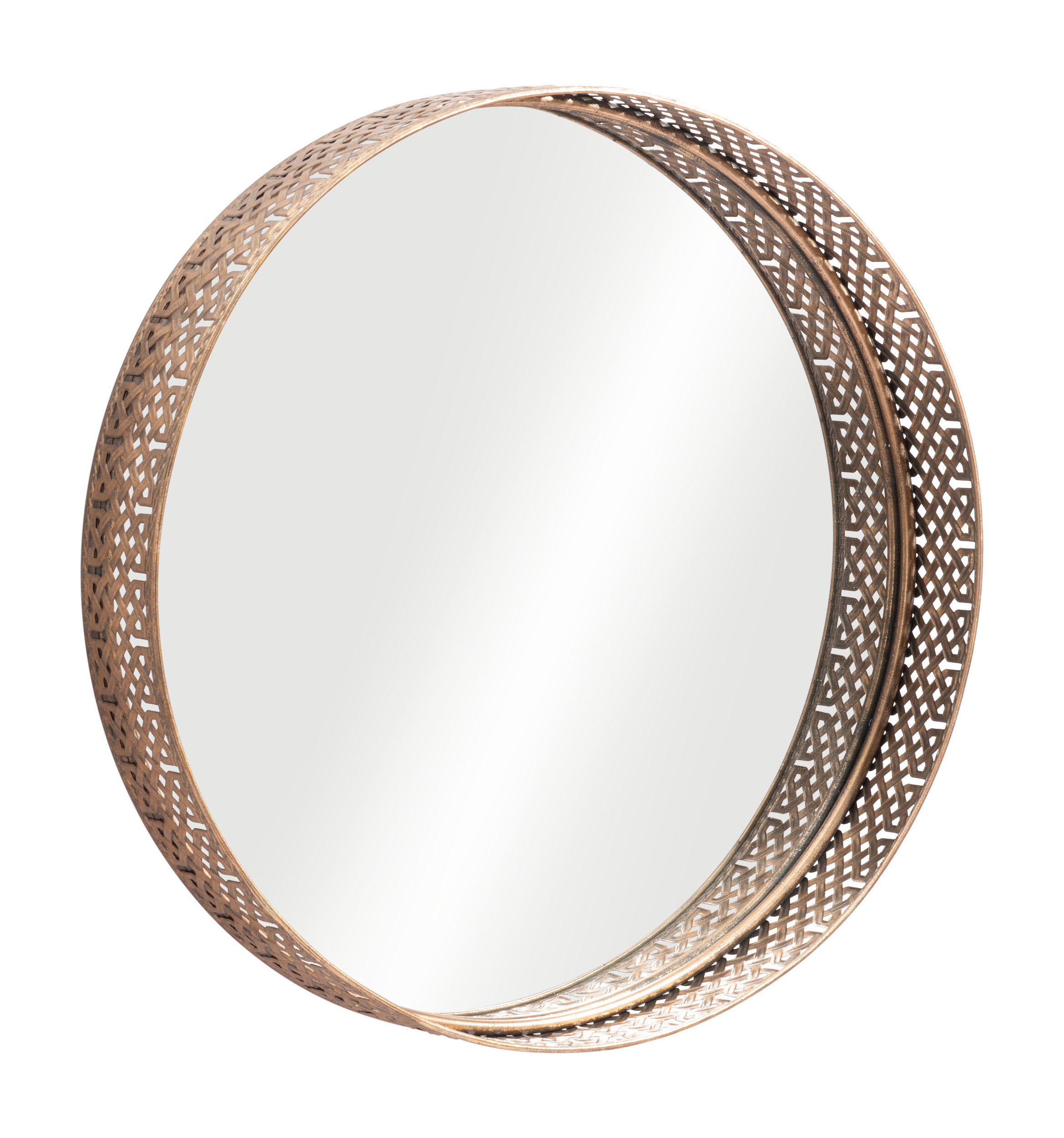 Faz Mirror Antique Gold - Contemporary - Wall Mirrors - by Zuo Modern ...