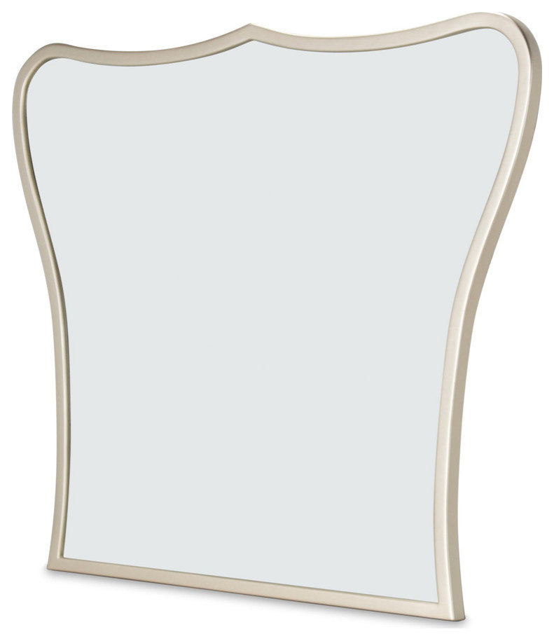 London Place Vanity Mirror Creamy Pearl - Transitional - Wall Mirrors ...