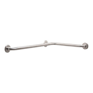 36"x38" L-Shaped Horizontal Angle Grab Bar - Traditional - Grab Bars ...