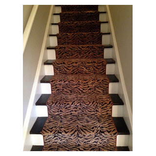 Exotic Journey in Domo (Tiger Print) - Eclectic - Staircase - Toronto ...