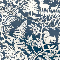 Alrick Navy Forest Venture Wallpaper, Swatch - Rustic - Wallpaper - by ...