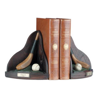 Lodge Style History of Golf Bookends - Contemporary - Bookends - by ...