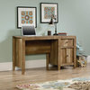 Spacious Desk, Rustic Design With Large Top and 2 Storage Drawers ...