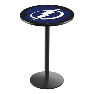 Holland L214 Tampa Bay Lightning 42x28" Pub Table - Black Wrinkle ...