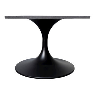 Verve Coffee Table Black base with 27 round Grey Sintered Stone top ...