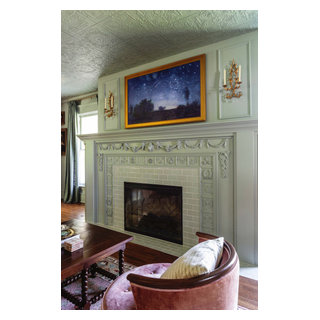 A Beautiful Mess: 3x6 Oyster Shell Fireplace - Traditional - Living ...