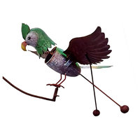 Rustic Metal Kinetic Birds Spinning Balancer Garden Stake - Rustic ...