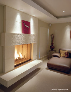 1970s Brick Fireplace