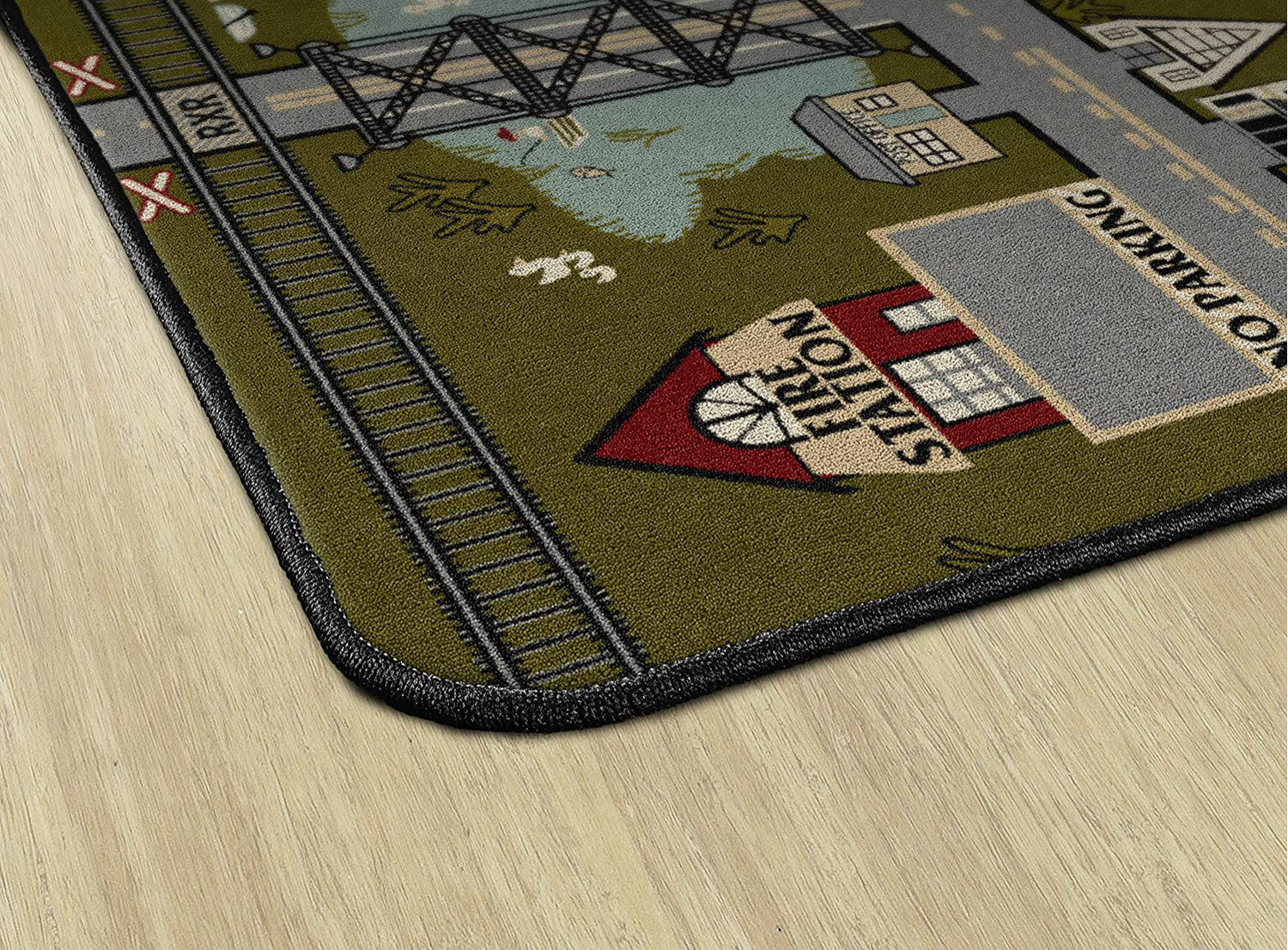 Flagship Carpets VM178-16A 3'X6' Places To Go Omg Educational Rug ...