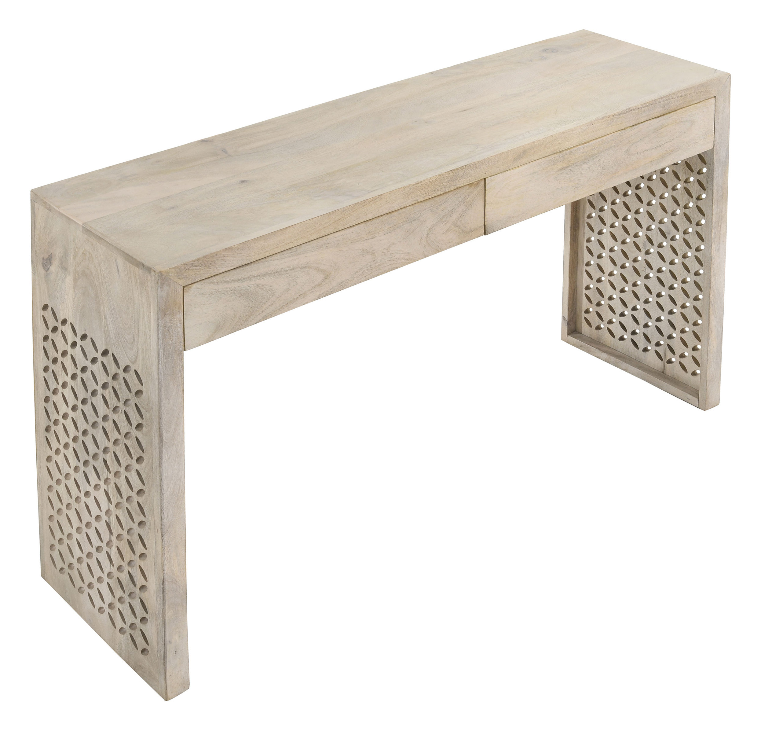 Rickman Rectangular 2-drawer Console Table White Washed - Farmhouse - Console Tables - by Modon ...