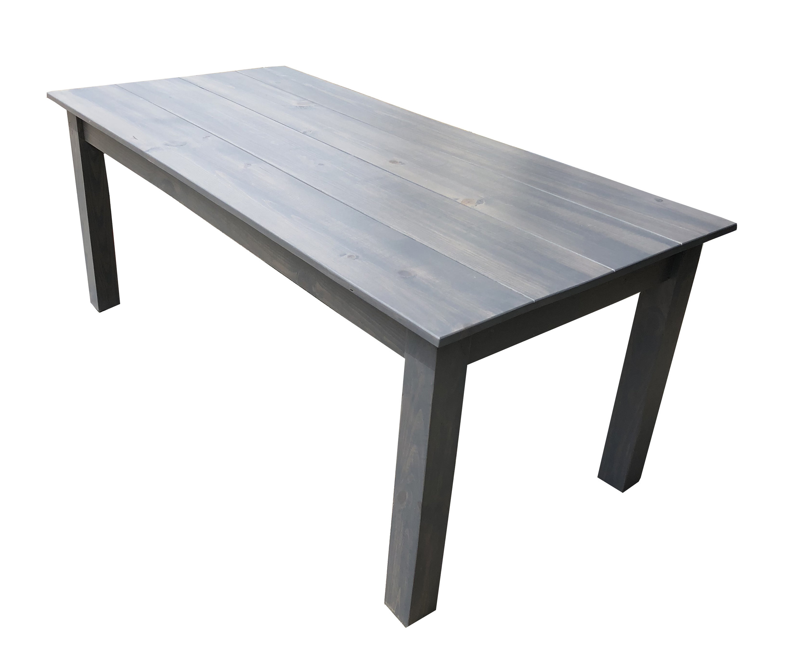 Grey Farmhouse Table, 54 - Transitional - Dining Tables - by Ezekiel ...