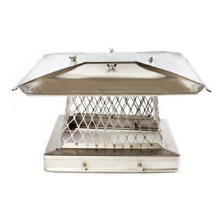 Stainless Steel Chimney Cap, 9"x9" - Transitional - Chimineas - by ...