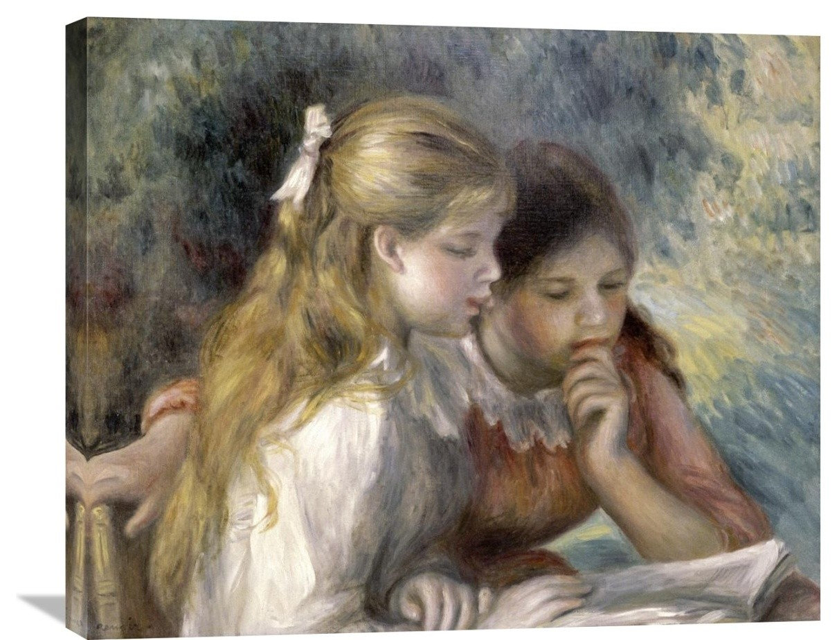 "La Lecture" Artwork, 16" x 13", 30" x 24.87" - Traditional - Prints ...