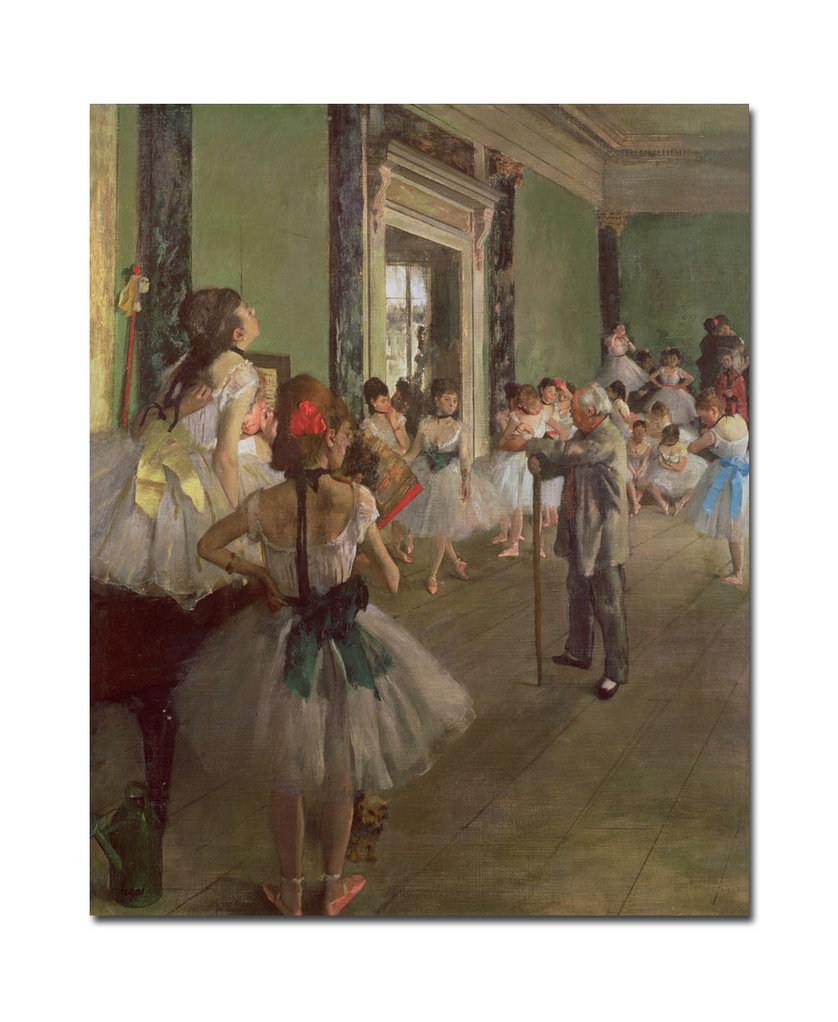 'The Dancing Class, 1873' Canvas Art by Edgar Degas, 35" x 47 ...