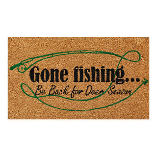 Outdoorsman Doormat - Rustic - Doormats - by Home & More | Houzz