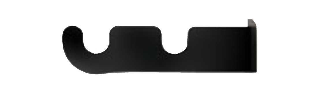 Center Support Bracket For Two 1/2 Inch Rods - Traditional - Window ...