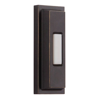 Craftmade Surface Mount Lighted Push Button, Beveled, Bronze - Modern ...