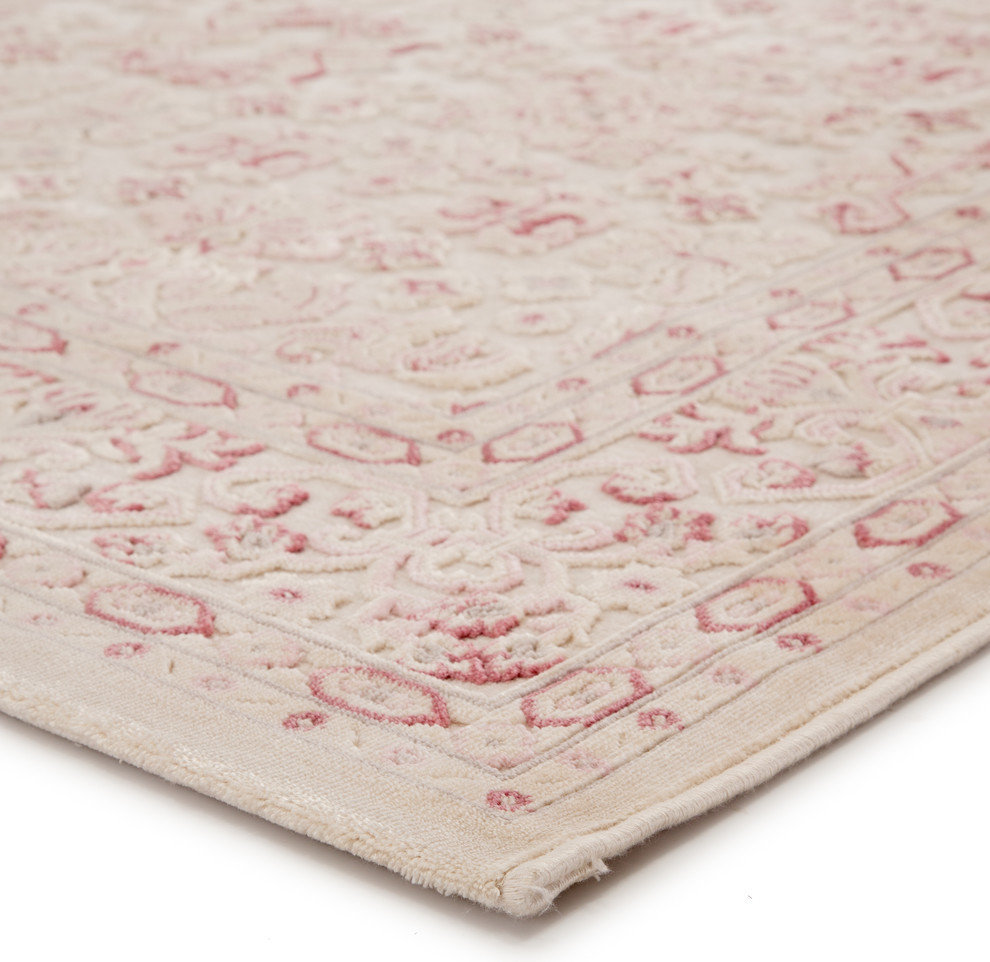 Jaipur Living Regal Damask Ivory/Pink Area Rug, 8'10"x11'9 ...