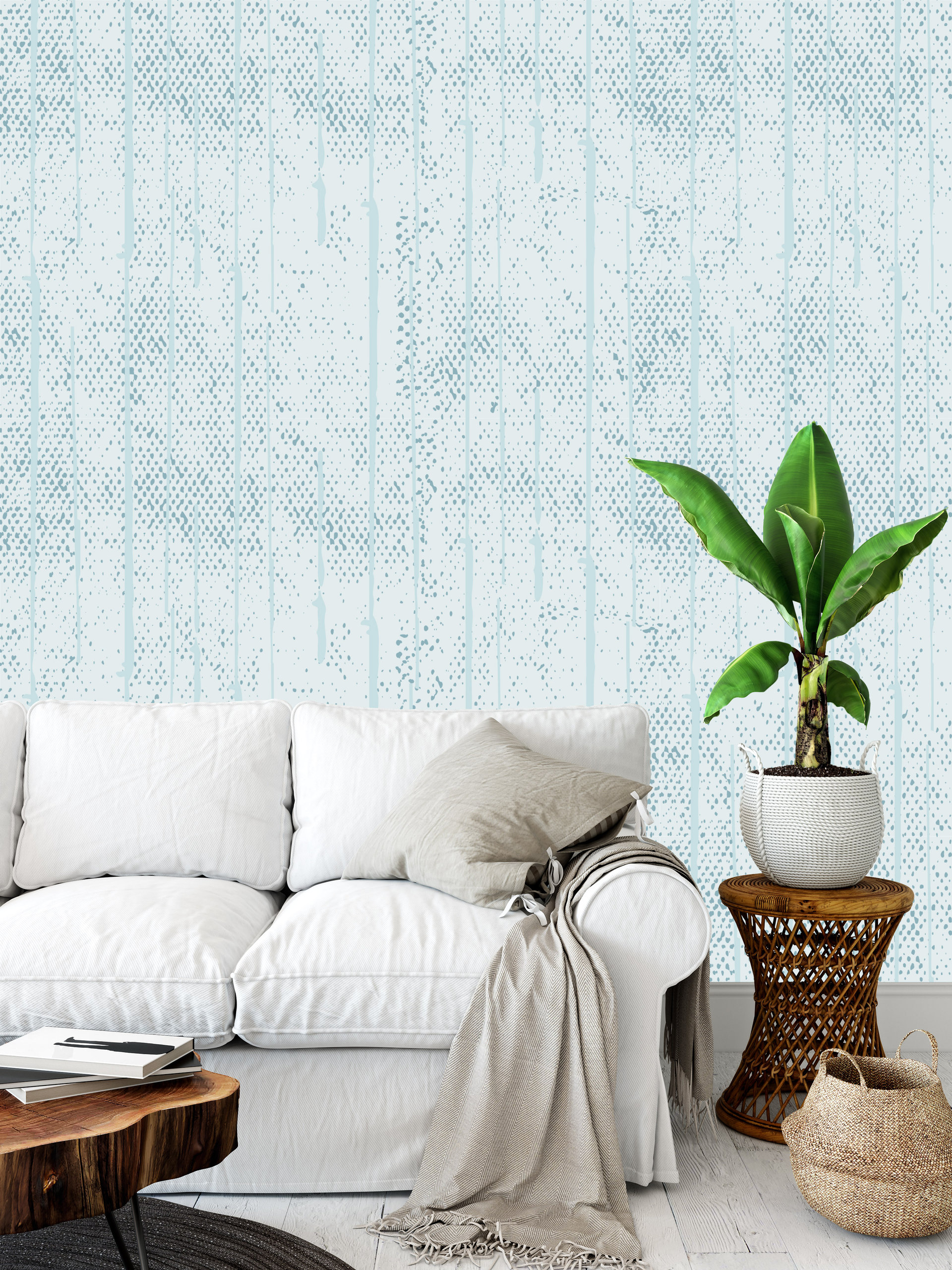 Texture Pale Blue Wallpaper by Monor Designs, Sample 12"x8 ...