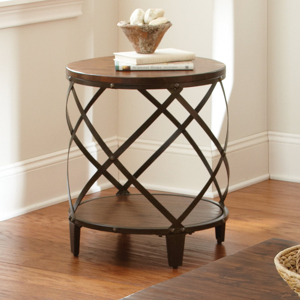 Winston Round End Table - Industrial - Side Tables And End Tables - by ...