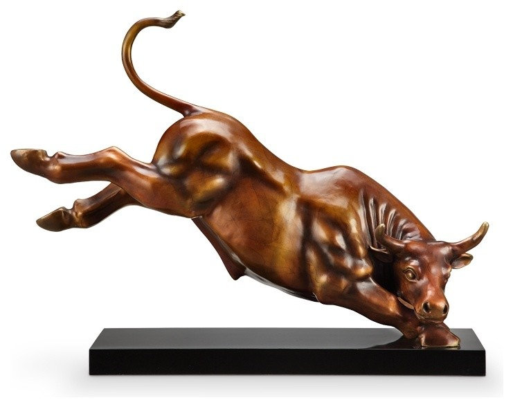 Bull Market - Farmhouse - Decorative Objects And Figurines - by Zeckos ...