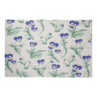 Bunch of Pansies Rug, 3'x5' - Area Rugs - by E by Design | Houzz