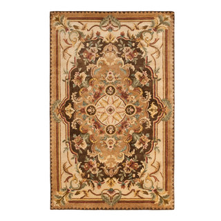Safavieh Empire Area Rug, EM823, 3'6" Round - Victorian - Area Rugs ...