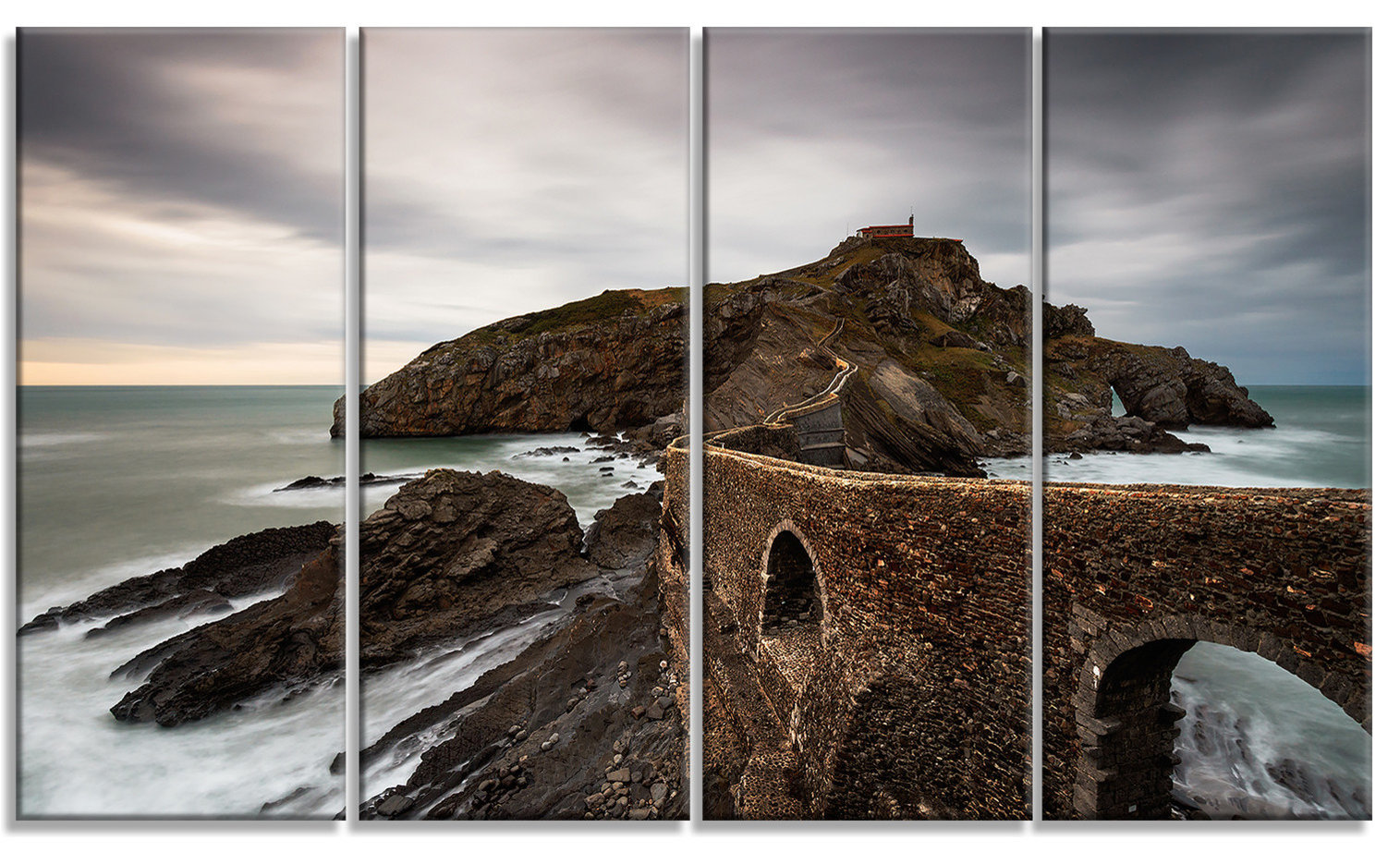 "Cape and Chapel in Spanish Beach" Photo Metal Wall Art, 48"x28 ...
