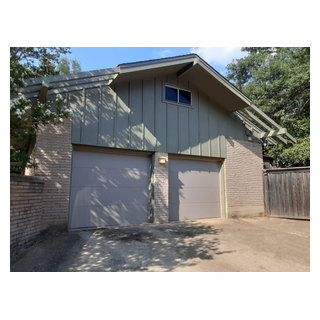 Sandstone Flush Panel Garage Doors - Garage - Dallas - by Plano ...