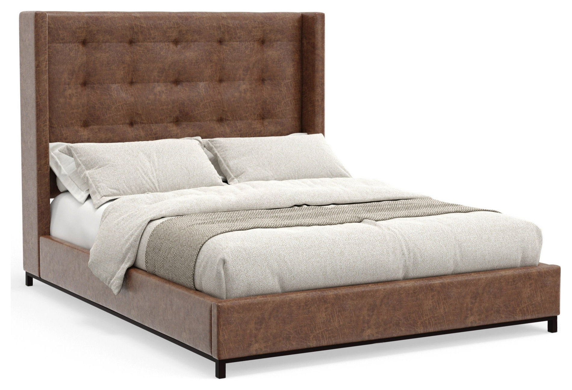 Mundo Standard King Bed - Transitional - Platform Beds - by VirVentures ...