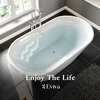 Eviva Eclipse 59" White Freestanding Bathtub - Contemporary - Bathtubs - by Eviva | Houzz