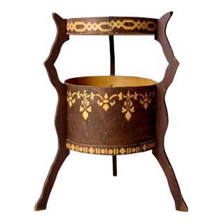 Consigned, Antique Band Box Side Table - Transitional - Side Tables And ...