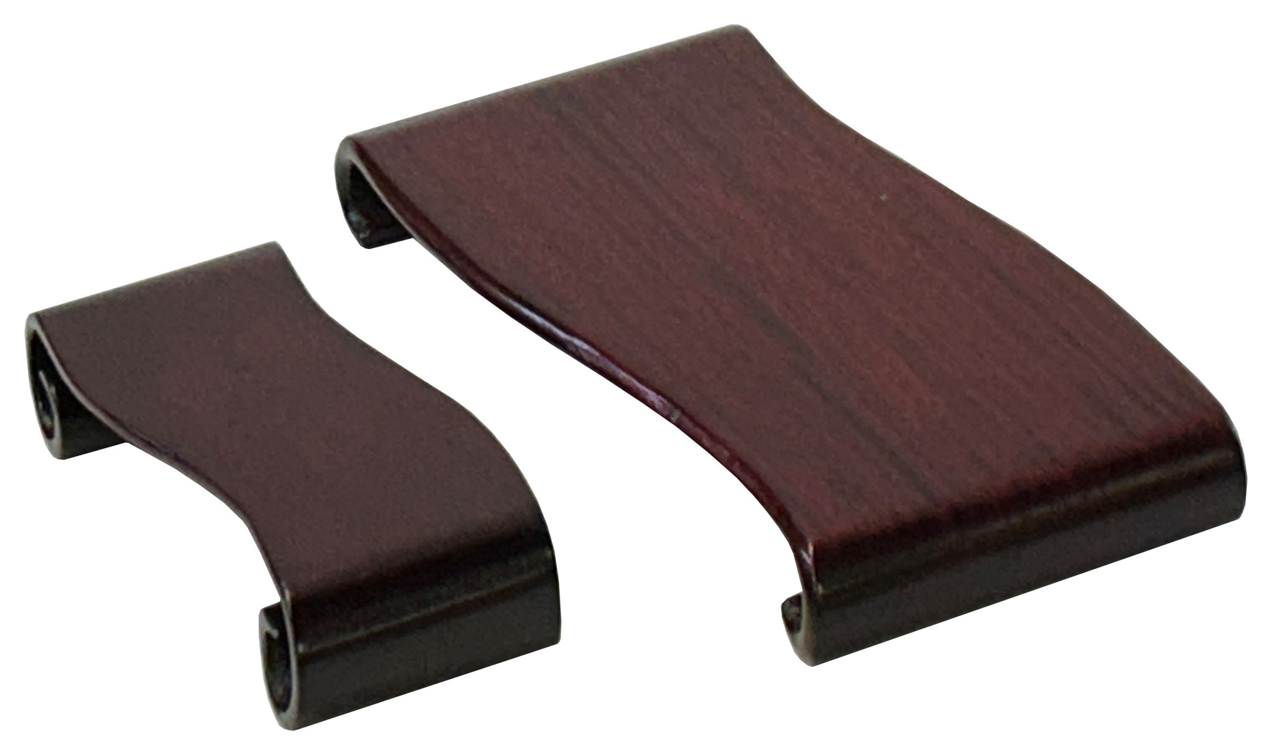 5.5" Set 2 Brown Wood Scroll Legs Rectangular Display Stand Riser ...