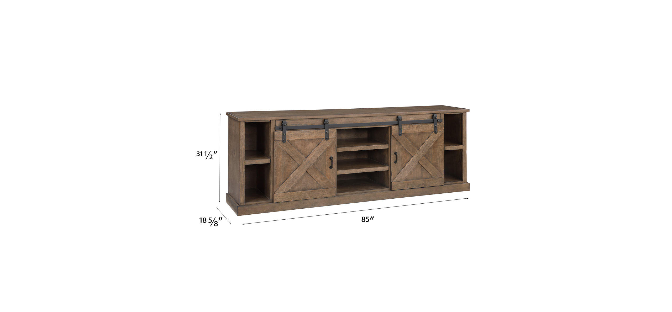 Legends Home Farmhouse 85 inch TV Stand for TVs up to 95 inches ...