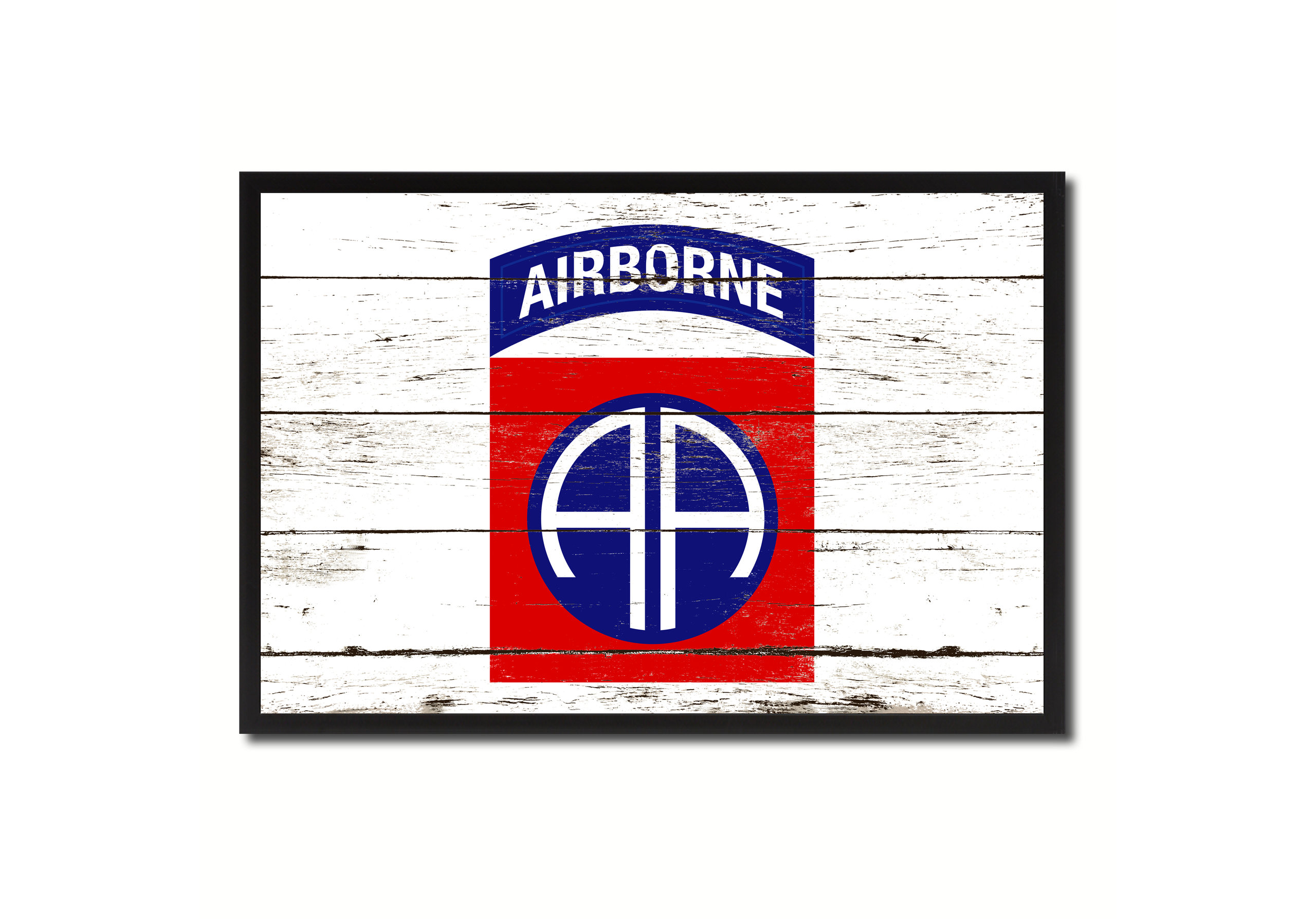 US Army 82nd Airborne Military Flag Canvas Print, 13"x19", 19"x28 ...