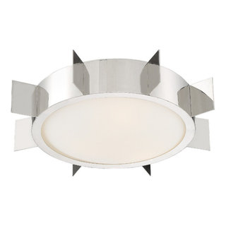 Solas 3 Light Polished Nickel Ceiling Mount, 17.75'' W x 4.75'' H ...