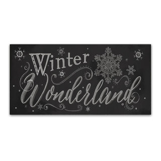 Fiona Stokes-Gilbert 'Chalk Winter' Canvas Art, 24"x12" - Contemporary ...