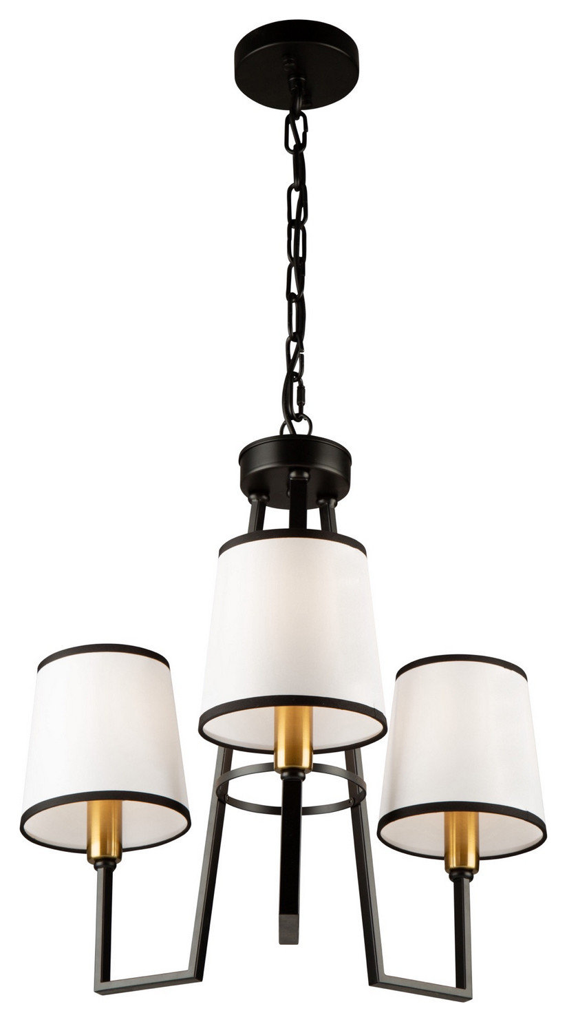 Artcraft Coco Three Light Chandelier - Transitional - Chandeliers - by ...