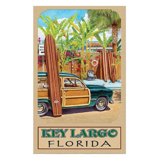 by Artist Evelyn Jenkins Drew Key Largo Florida Beach Art Print, 30"x45 ...