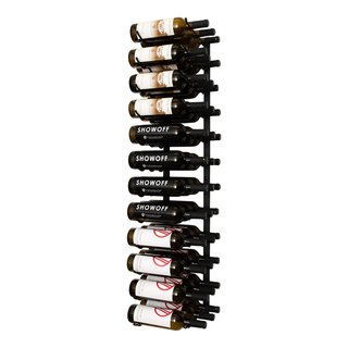 VintageView 36 Bottle Metal Wine Rack, Satin Black - Transitional ...