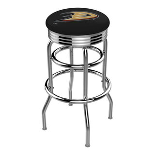 Holland L7C3C Anaheim Ducks 25" Double-Ring Counter Stool - Chrome ...