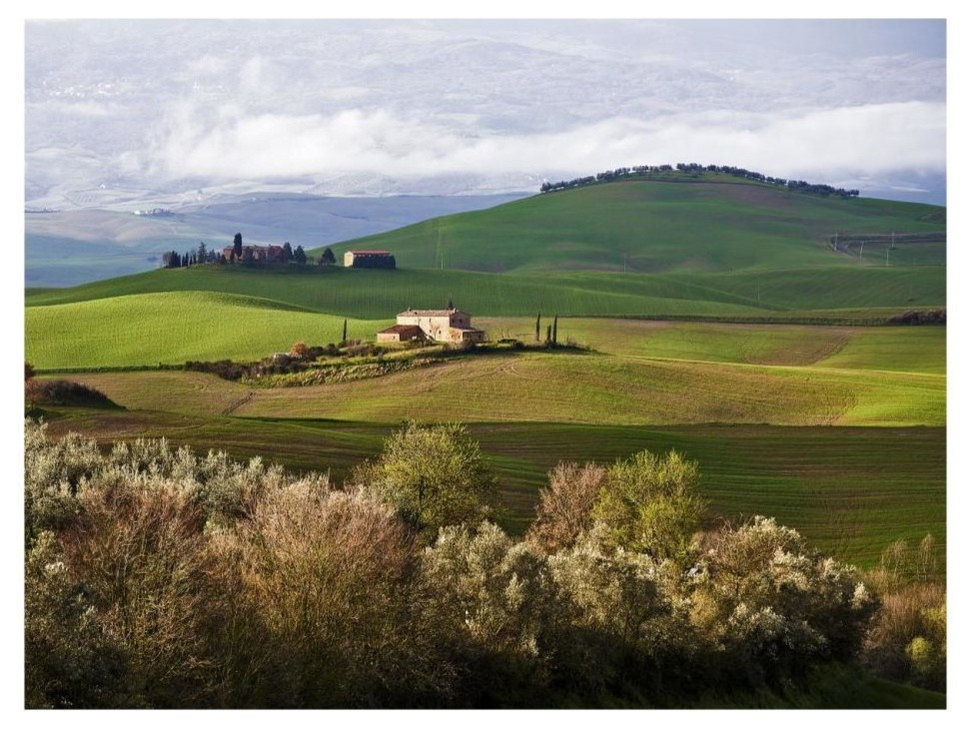 "Tuscan Countryside" Digital Paper Print by Vadim Ratsenskiy, 18"x14 ...