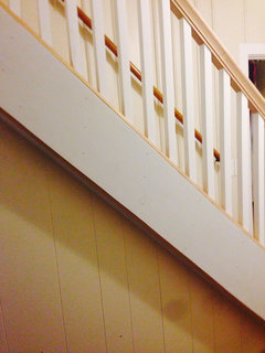 What to do with the gap between the railings and staircase?