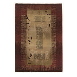 Oriental Weavers Sphinx Generations 544X1 Dark Red Rug, 2'x3 ...