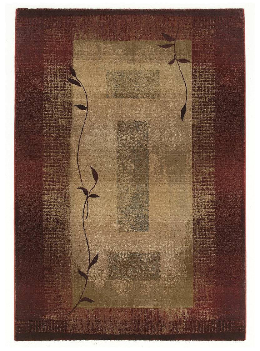 Oriental Weavers Sphinx Generations 544X1 Dark Red Rug, 2'x3 ...